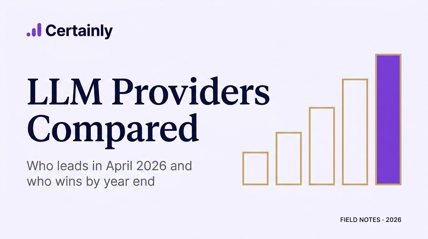 LLM Providers Compared: April 2026 Rankings